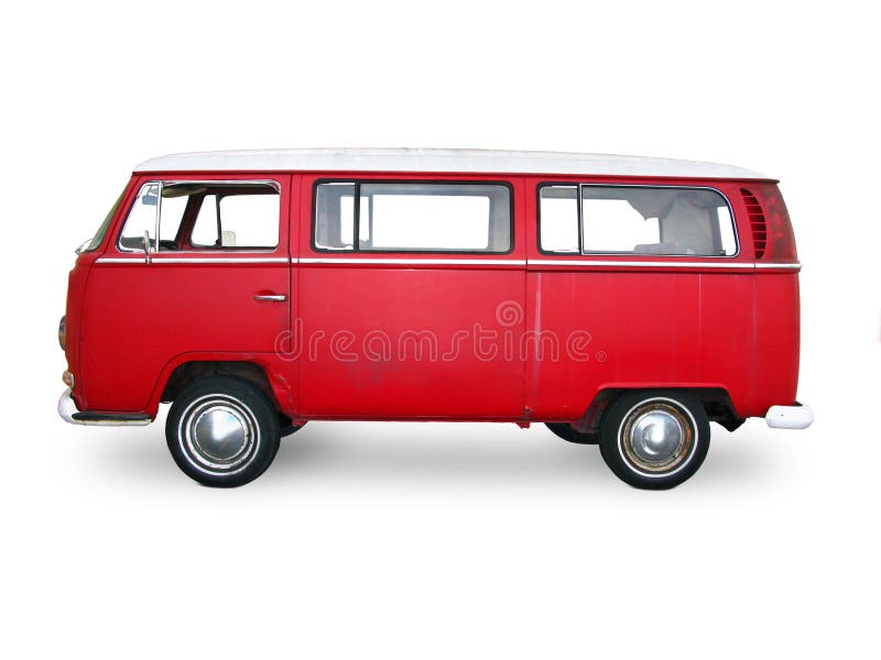 Vintage red van stock photo. Image of automobile, nostalgic - 9217962