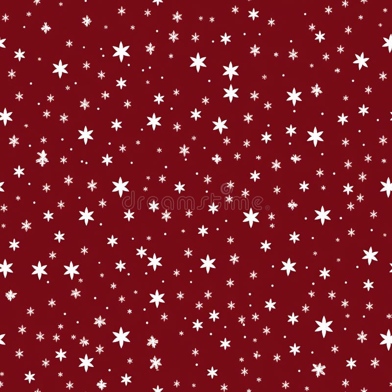 Vintage Red and White Christmas Seamless Pattern with Solid Pastel ...