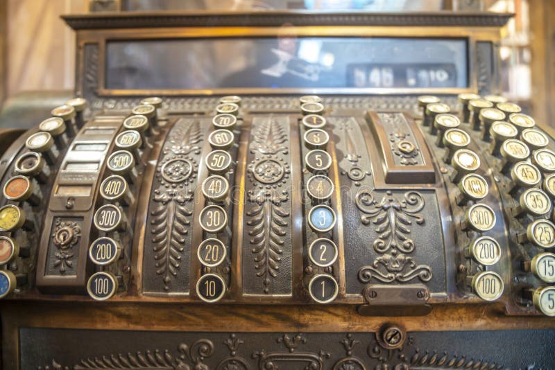 Register Machine and Euros stock photo. Image of gaining - 2477806