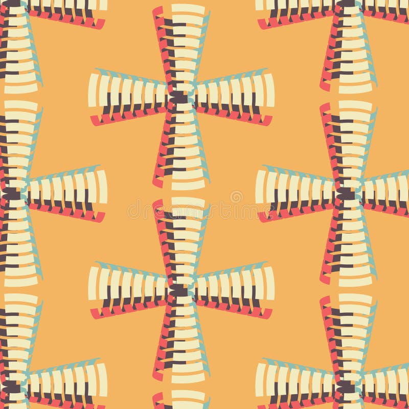 Vintage Repeating Shapes Vector 3d Crosses Pattern Stock Vector ...