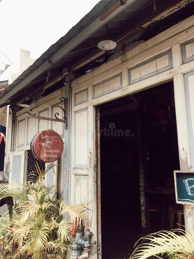 Vintage Restaurant in Central Java Editorial Image - Image of building ...