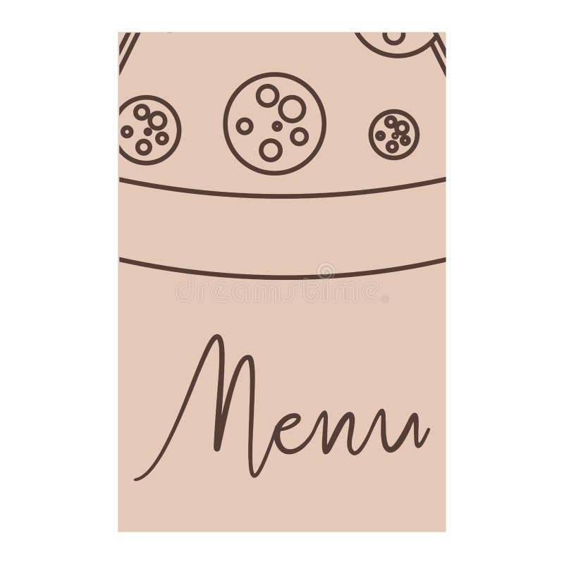 Restaurant Menu Illustration Stock Vector - Illustration of graphic ...