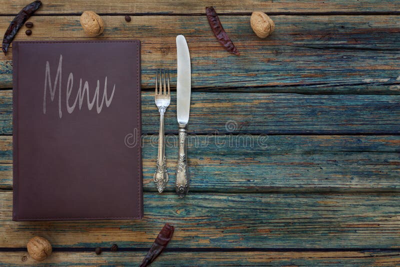Menu. Rustic Grange Wood Table Top Background Menu. Good To Create ...