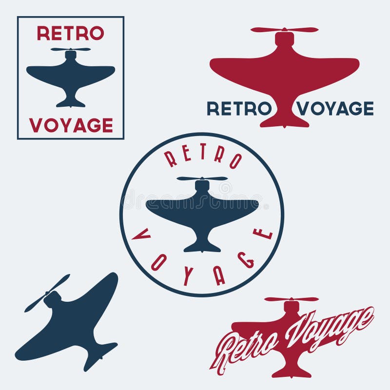 Vintage aeronautics labels stock vector. Illustration of product - 22825135