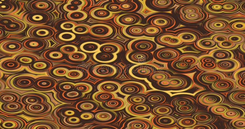 Vintage/retro Background of Brown Circles Making a Pattern. Stock ...