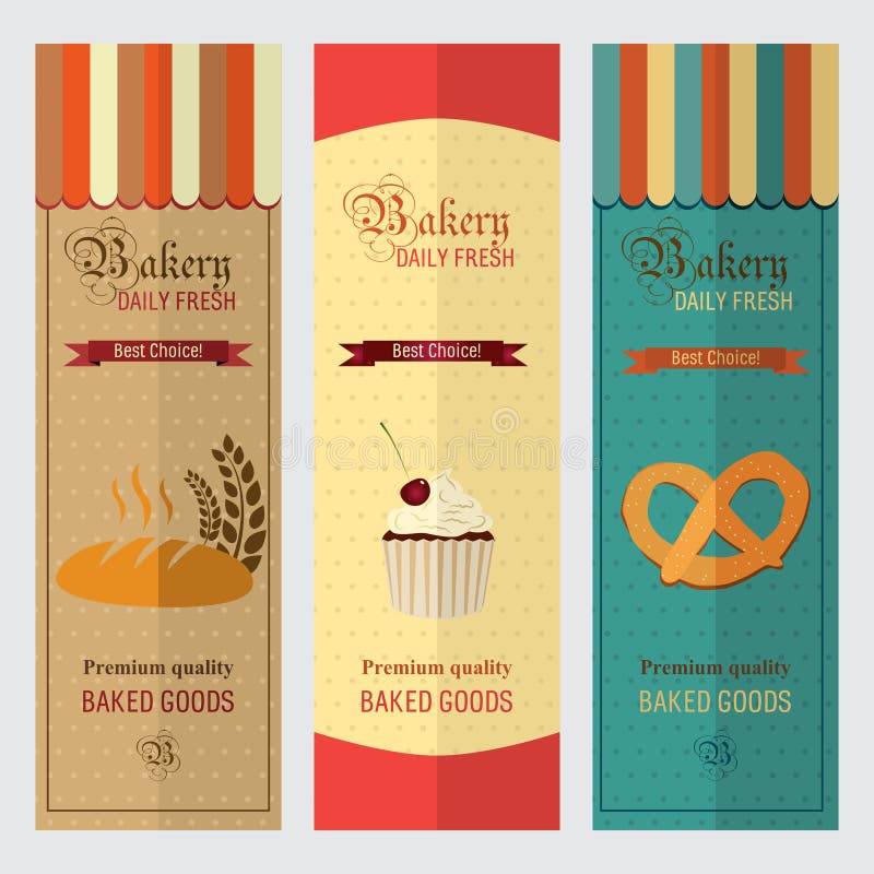 Vintage Retro Bakery Badges and Labels Stock Vector - Illustration of ...