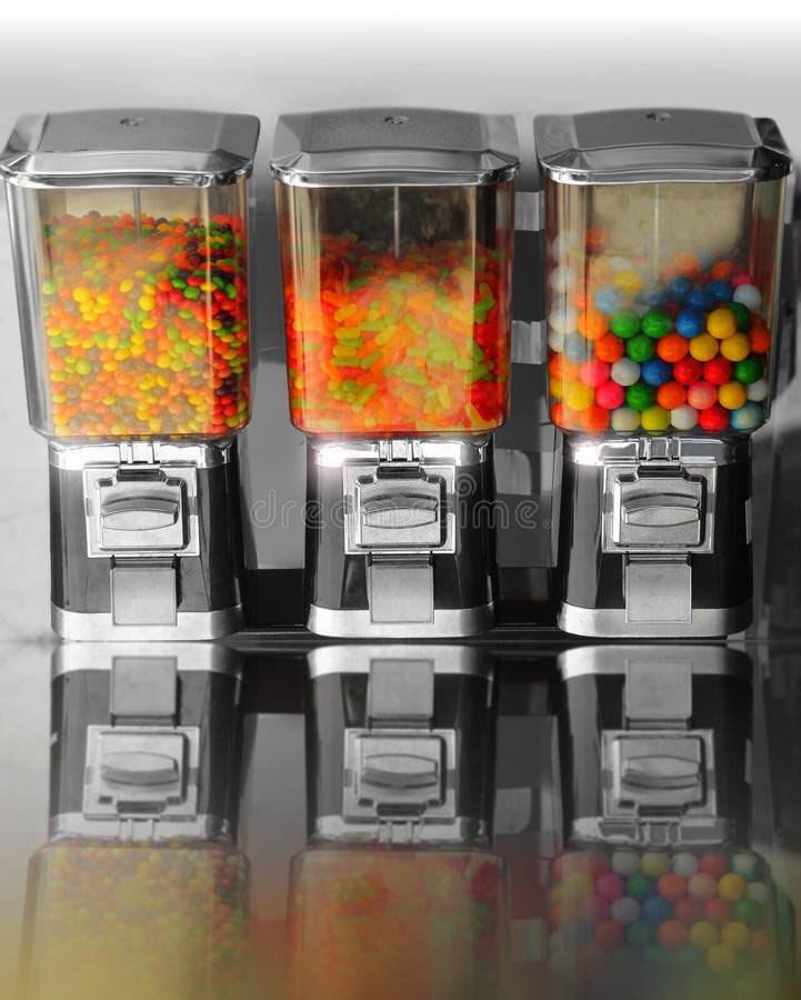 Vintage Retro Candy Machines Stock Image - Image of vending, childhood ...