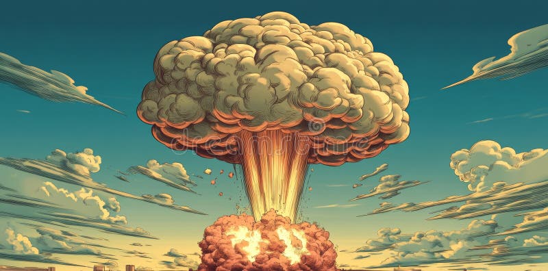 A Vintage Retro Comics Cover Design Featuring an Explosion, Crash, and ...