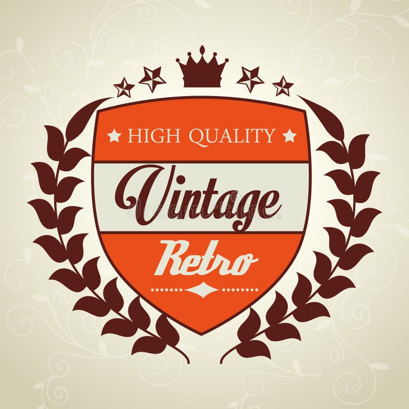 Vintage retro design. stock vector. Illustration of shiny - 58821550