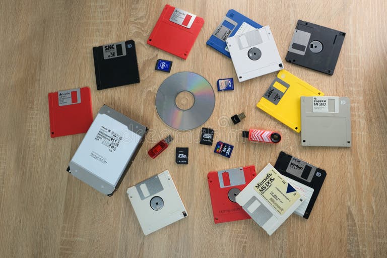Vintage Retro Electronic Data Storage Devices from the 80s, 90s, Cd ...