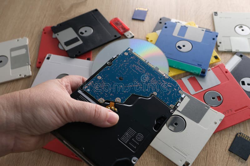 Vintage Retro Electronic Data Storage Devices from the 80s, 90s, Cd ...