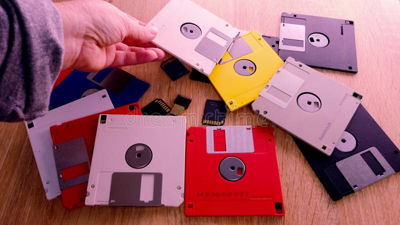 Vintage Retro Electronic Data Storage Devices from the 80s, 90s, Cd ...
