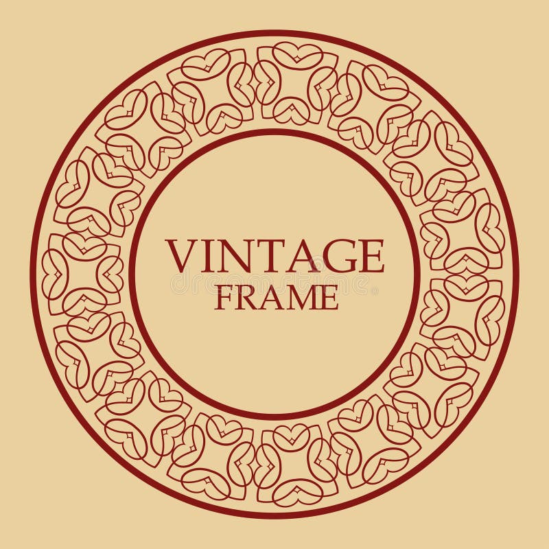 Vintage retro frame stock vector. Illustration of flower - 117523044