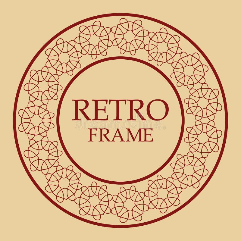 Vintage retro frame stock vector. Illustration of creative - 117523083