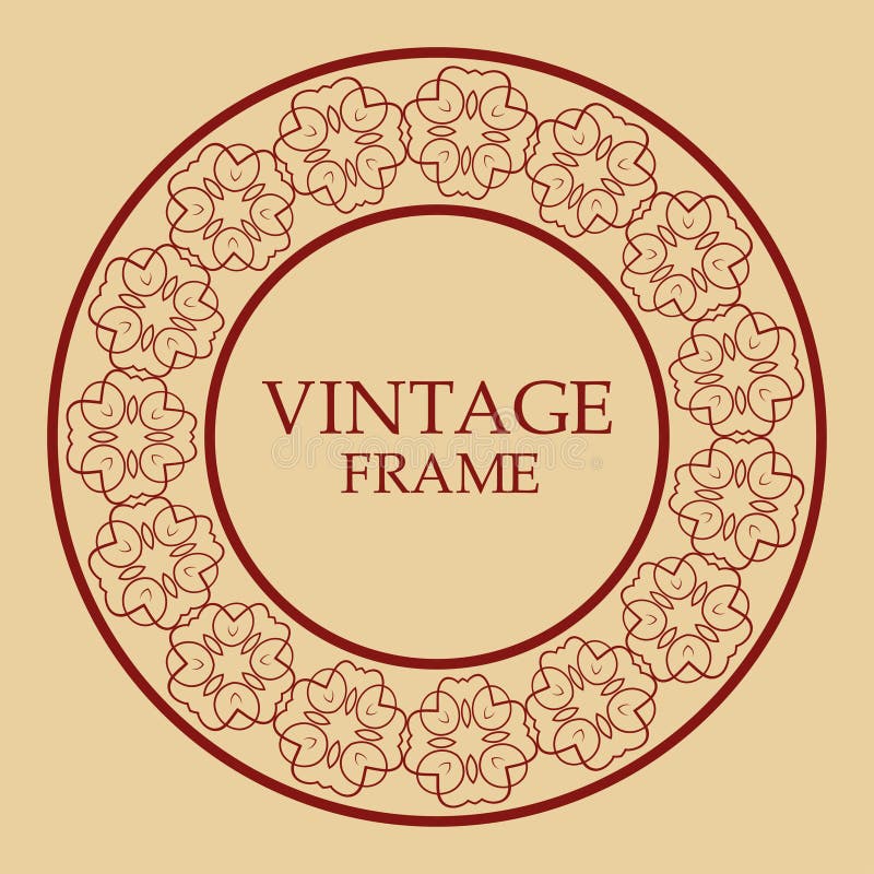 Vintage retro frame stock vector. Illustration of invite - 116827336