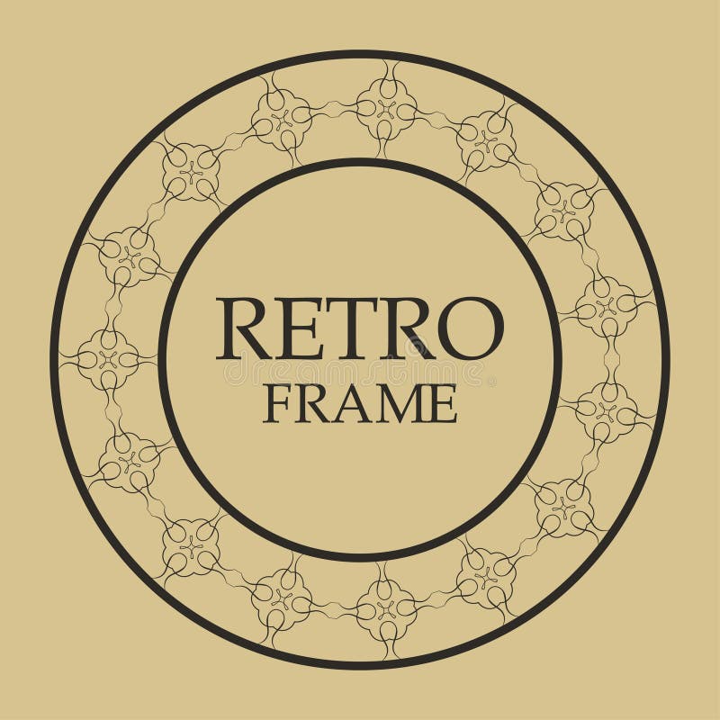 Vintage retro frame stock vector. Illustration of nature - 117523479