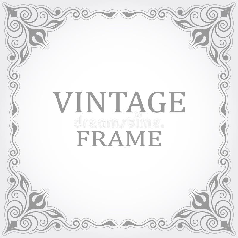 Vector Vintage frame stock vector. Illustration of place - 28200139