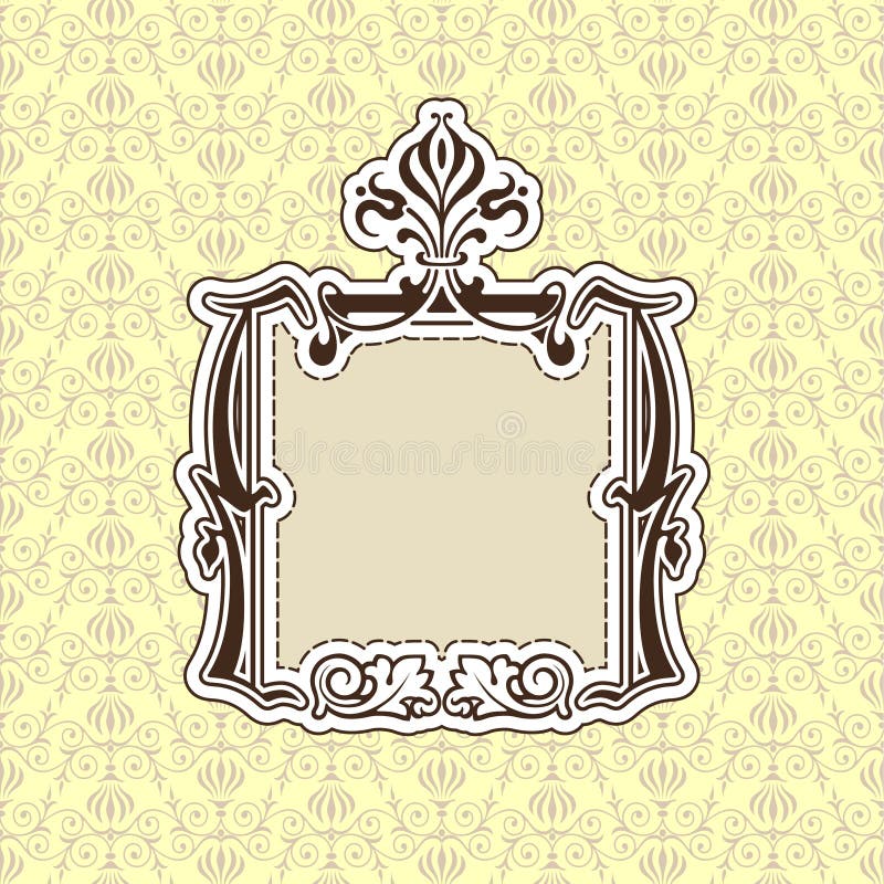 Vector Vintage frame stock vector. Illustration of place - 28200139