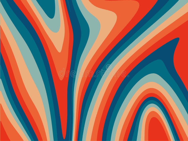 Psychedelic Retro Groove Background Stock Vector - Illustration of ...