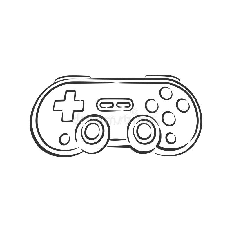 Vintage Retro Joystick Gamepad Video Game Controller Stock Vector ...