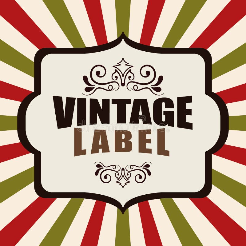 Vintage and Retro Label Design. Stock Vector - Illustration of premium ...