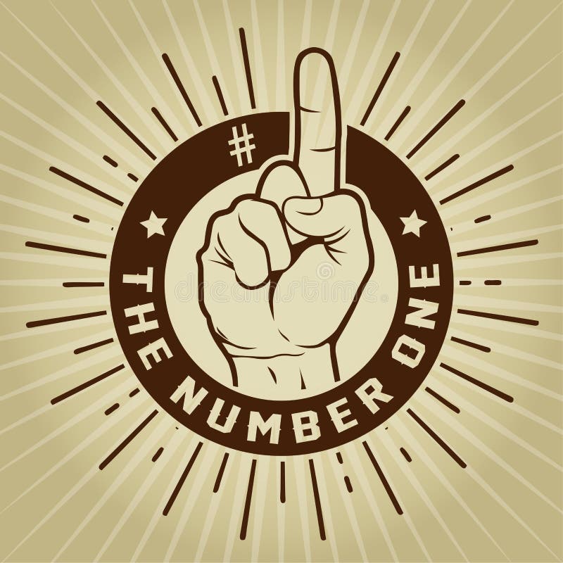 Vintage Retro the Number One # 1 Seals and Badges Collection Stock ...