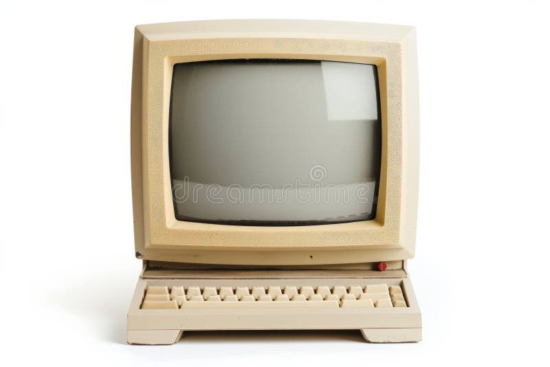 A Vintage Retro Personal Computer Monitor Stock Photo - Image of ...
