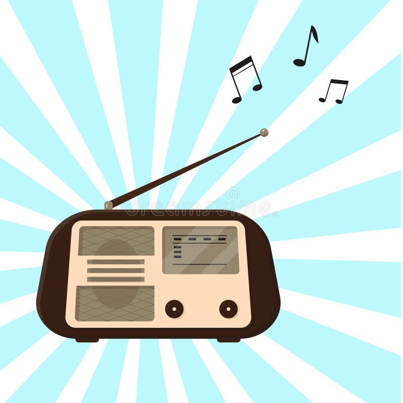 Portable Radio Music Notes Stock Illustrations – 234 Portable Radio ...