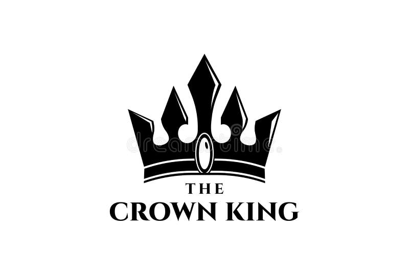 Vintage Retro Royal King Queen Crown Logo Design Vector Stock Vector ...