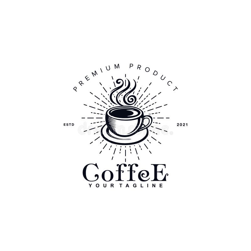 Vintage Retro Rustic Coffee Shop Logo Vector Design Template ...