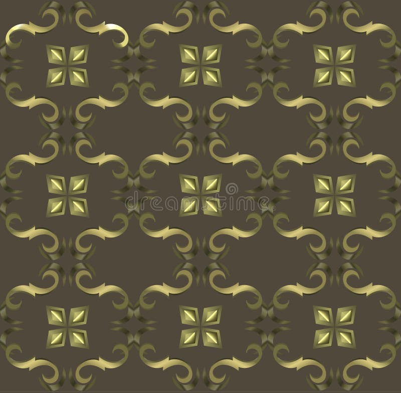 Vintage Retro Seamless Pattern. Stock Vector - Illustration of border ...