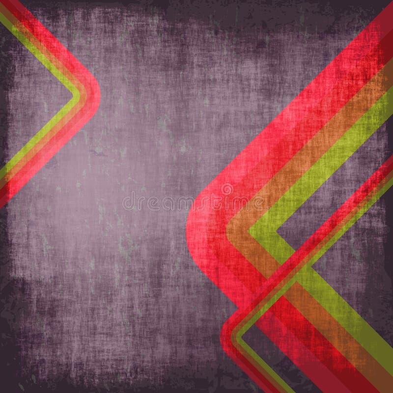 Vintage Retro Stripes Layout Stock Illustration - Illustration of ...