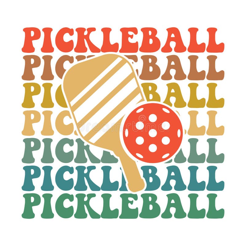 Pickleball Tshirt Designs Vector Stock Vector - Illustration of player ...