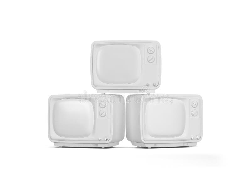 Vintage Retro TV with Classic 20th Century Design Stock Illustration - Illustration of classic ...