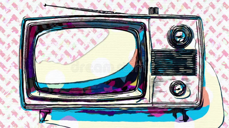 Hand Draw a Digital Painting of Hearts on White Background. Doodle ...