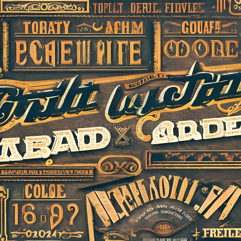 1667 Vintage Retro Typography: a Retro and Vintage-inspired Background ...