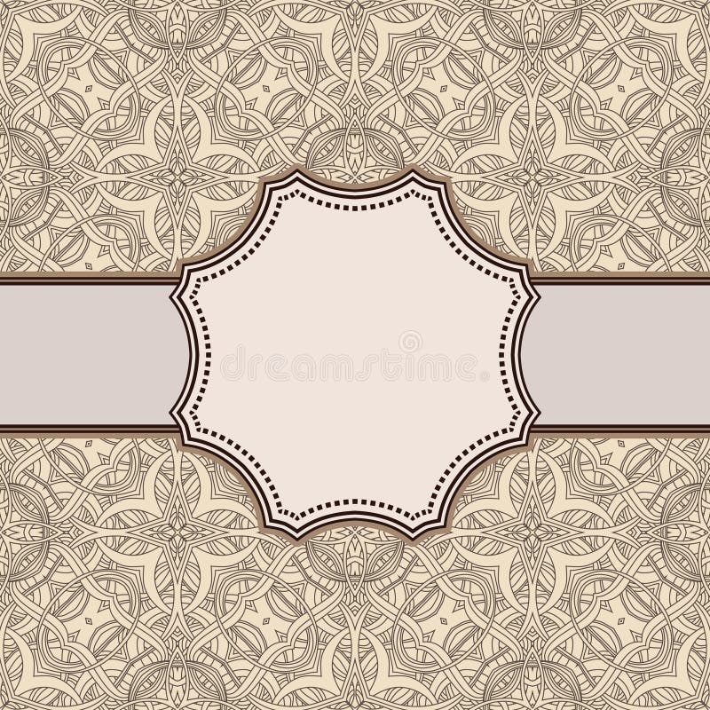 Vintage Retro Vector Flower Frame Stock Vector - Illustration of ornate ...