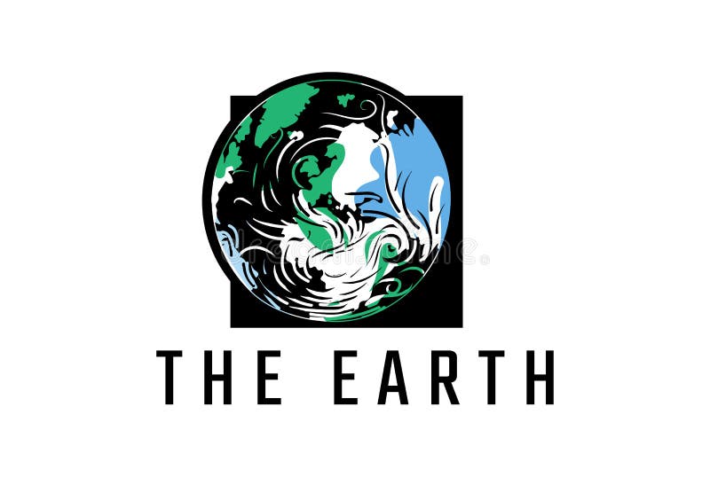 Vintage Retro World Globe Earth Planet Symbol for Space Science Logo ...