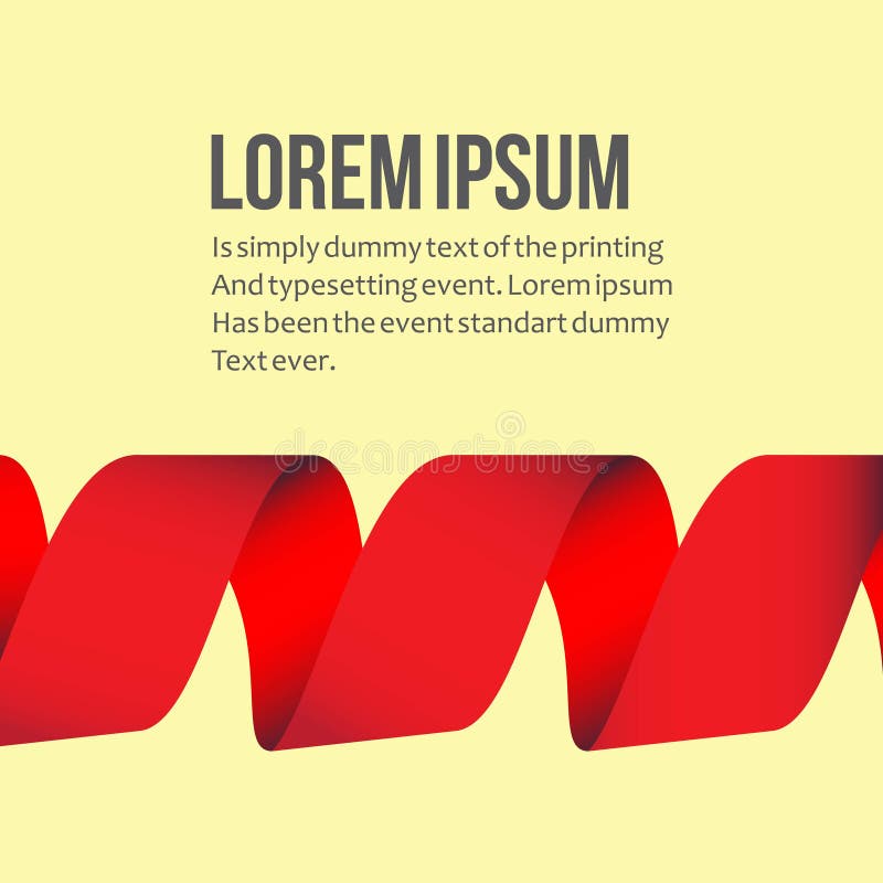 Vintage Ribbon Frame Vector Template Design Illustration Stock Vector ...