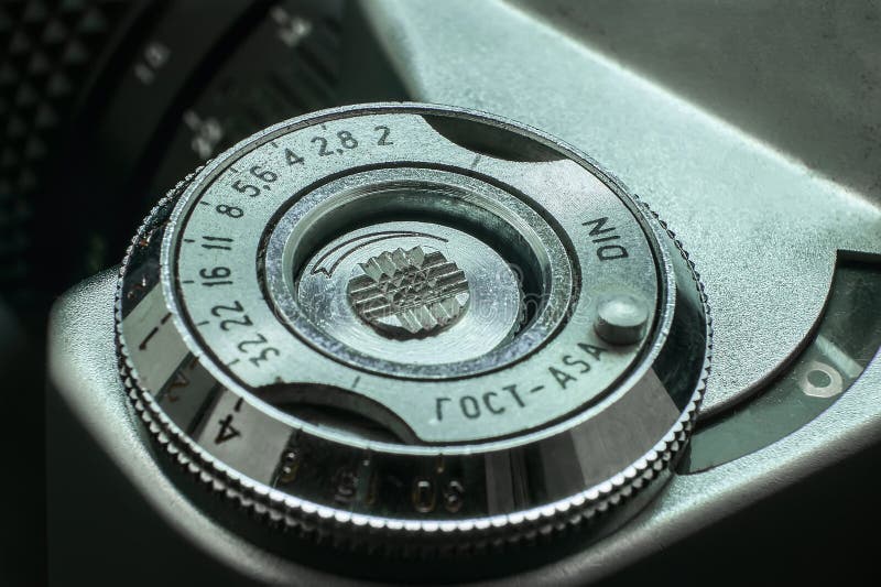 Vintage Ring of ISO Adjustment Stock Image - Image of full, numbers ...