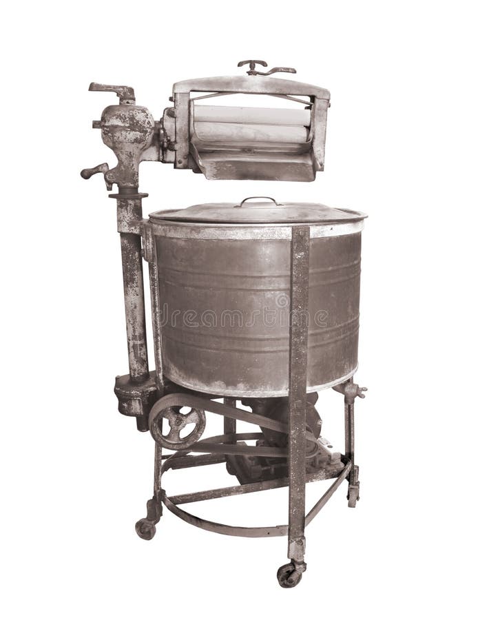 Old washer stock photo. Image of isolated, retro, wash - 10757098