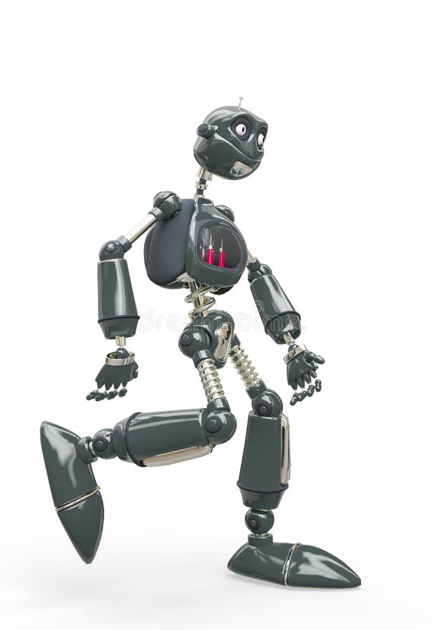 Cartoon Walking Robot Toy Stock Illustrations – 248 Cartoon Walking ...