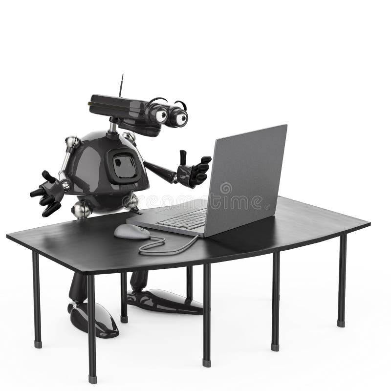 Humanoid Skeletal Robot Making a Salute Stock Illustration ... Humanoid Skeletal Robot Making a Salute Stock Illustration ...