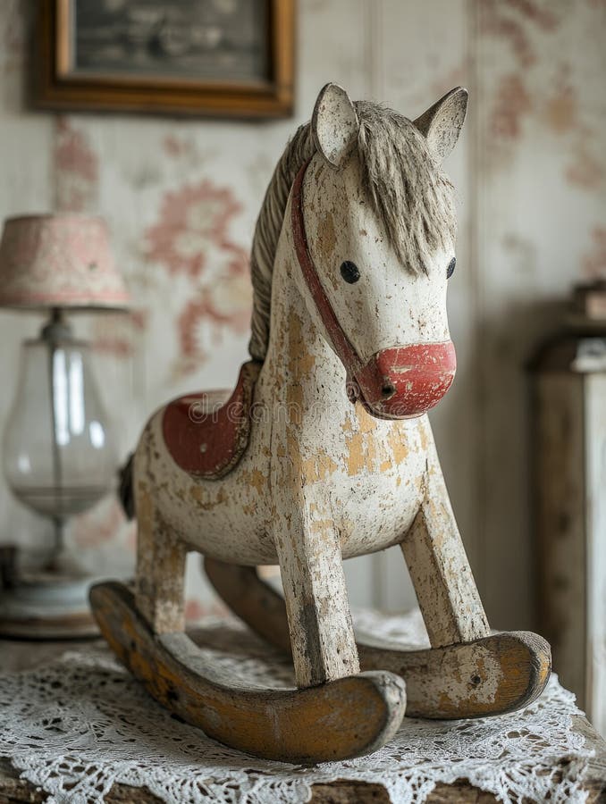 Vintage Rocking Horse Cozy Rustic Setting Stock Photos - Free & Royalty ...