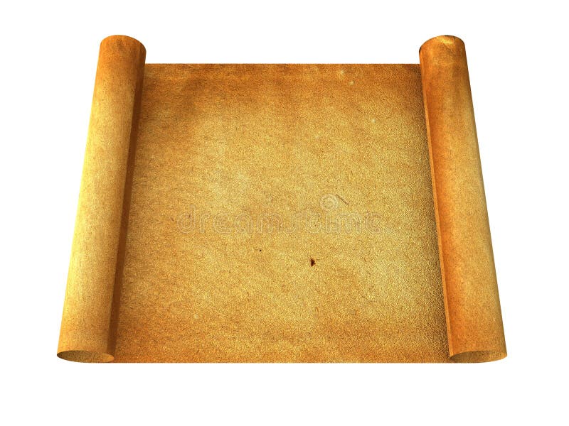 Vintage Roll of Parchment Background Stock Illustration - Illustration ...