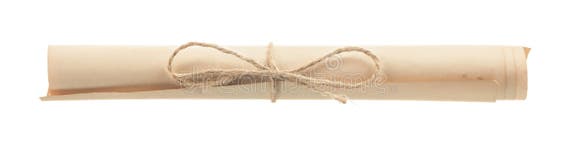 Vintage Roll with String Isolated on White Stock Photo - Image of aged ...