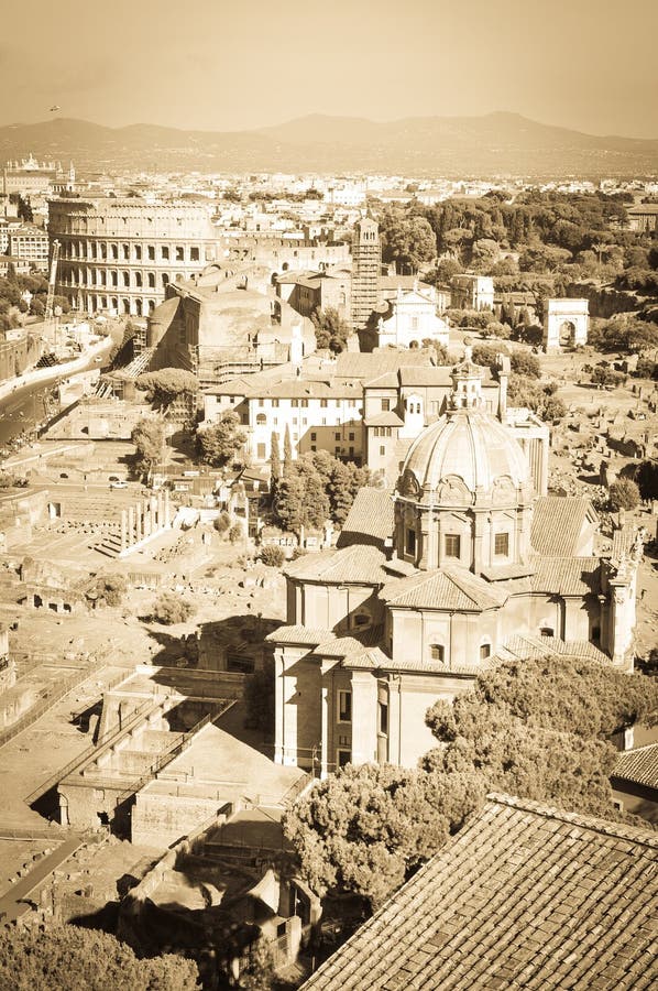 Vintage Rome stock photo. Image of museums, cathedral - 24229286