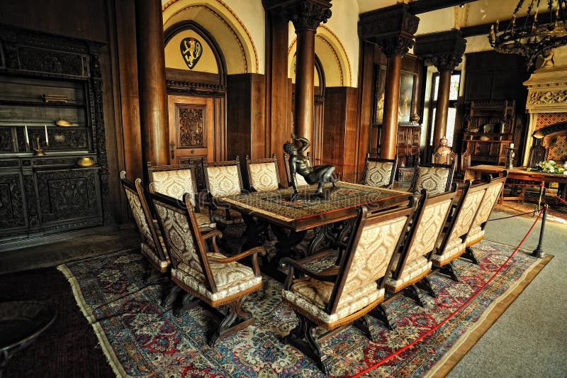 Vintage Room Inside Cochem Castle Editorial Photography - Image of ...