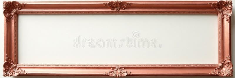 Vintage Rose Gold Frame, Subtle Mat, Horizontal Orientation , Clean ...