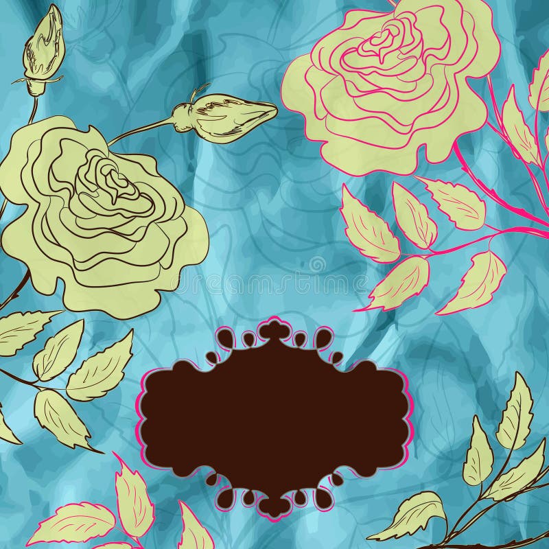 Love rose bondage drawing stock illustration. Illustration of bind ...